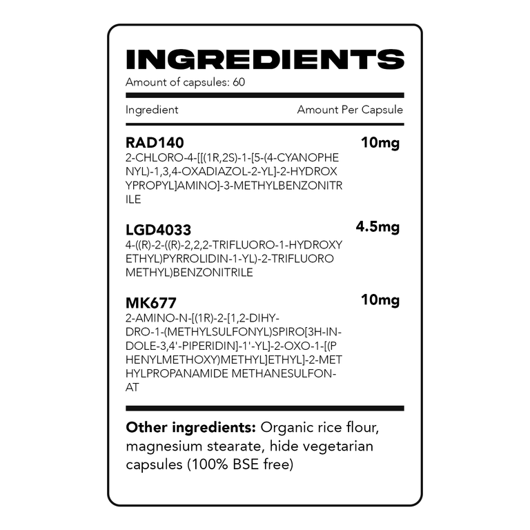 Golden Stack - LGD4033, MK677, RAD140 | Wartorn Labz